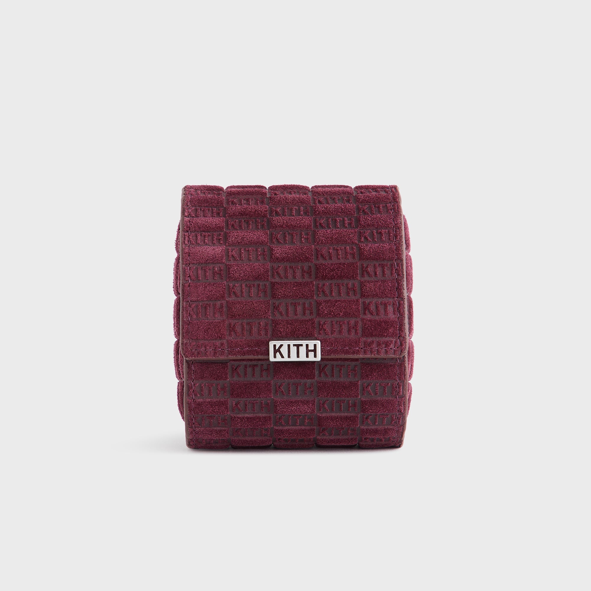 Kith Monogram Suede Leather Single Watch Roll - Magma – Kith UK